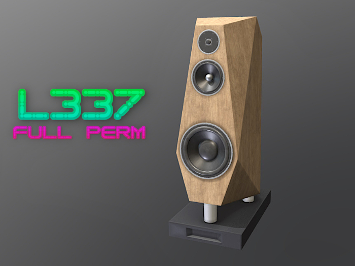 Second Life Marketplace - [L337] Modern Standing Geometric Speaker ...