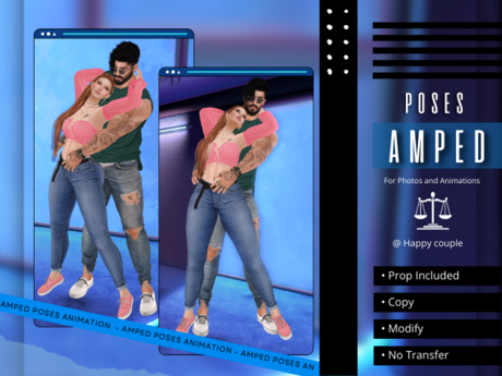 Second Life Marketplace - Pose Happy Couple - AMP