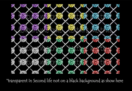 Second Life Marketplace - silver Mesh and precious gem textures