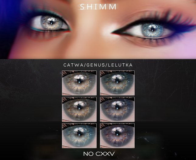 Second Life Marketplace - S H I M M / Eyes Applier / CXXV FATPACK