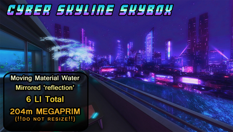 Second Life Marketplace - [RoS] Cyber Skyline Skybox