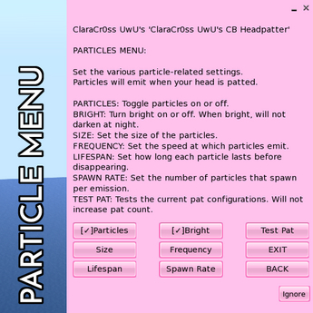 Second Life Marketplace - Ultimate Customizable Headpatter (Menu ...