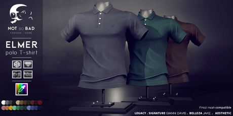Second Life Marketplace - not so bad . mesh . ELMER polo T-shirt . full ...