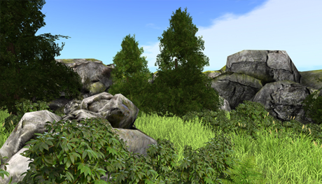Second Life Marketplace - Jad Garden - Landscape border rocks pine garden