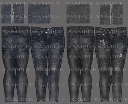 Second Life Marketplace - Marvin denim + 5 tanks TGA clothing templates