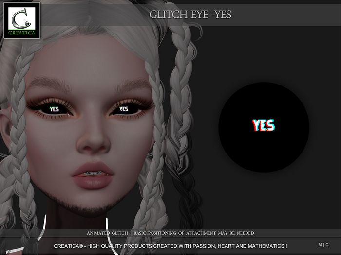Second Life Marketplace - Animated Glitch Eye -yes- by CREATiCA