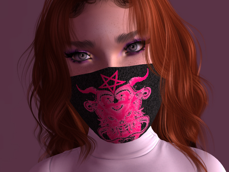 Second Life Marketplace - Barbecute - Satanic Mask (Black)