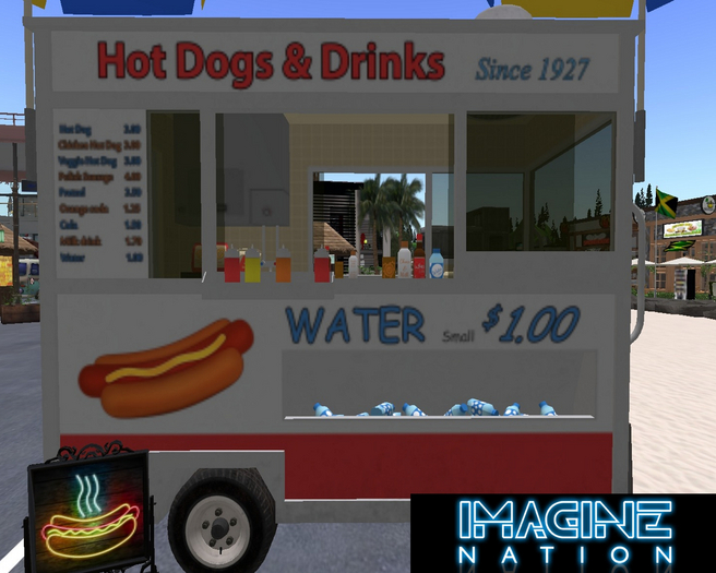 Second Life Marketplace - Imagine Hot Dog Cart