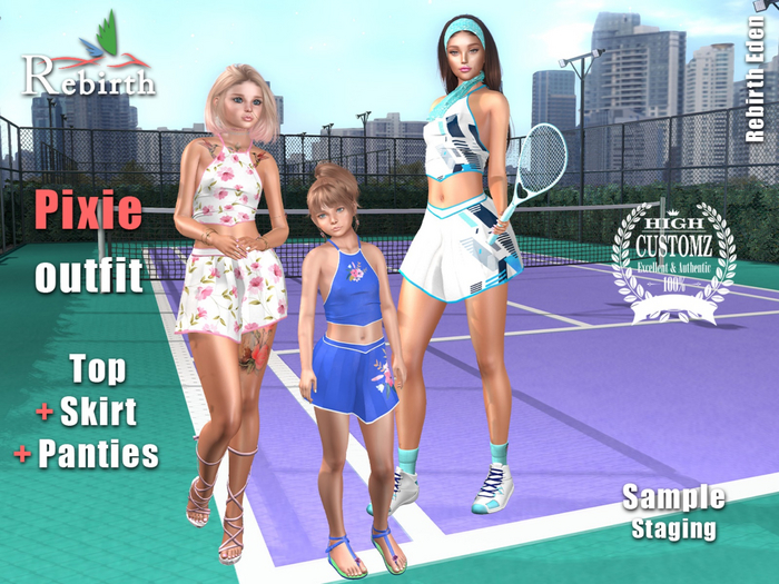 Second Life Marketplace - Pixie outfit for REBIRTH Eden body - MEGA FATPACK