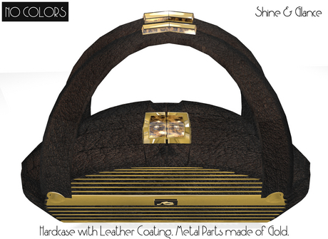 Second Life Marketplace - Shine & Glance - Handbag NO COLORS - Golden Lines