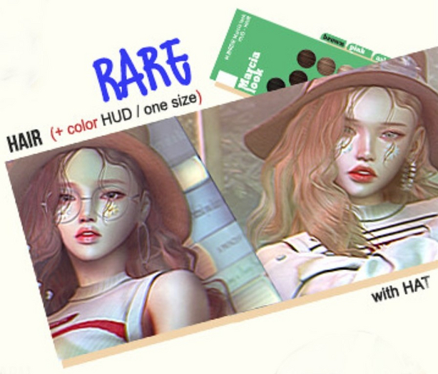 Second Life Marketplace - `M.BIRDIE / Marcia look-Hair RARE