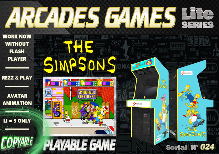 Second Life Marketplace - [024] = The Simpsons = Arcades Games [BOX]