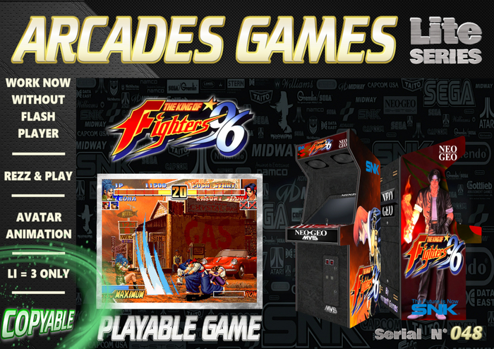 Second Life Marketplace - [048] = The King of Fighters 96 = Arcades ...