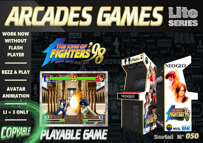 Second Life Marketplace - [050] = The King of Fighters 98 = Arcades ...