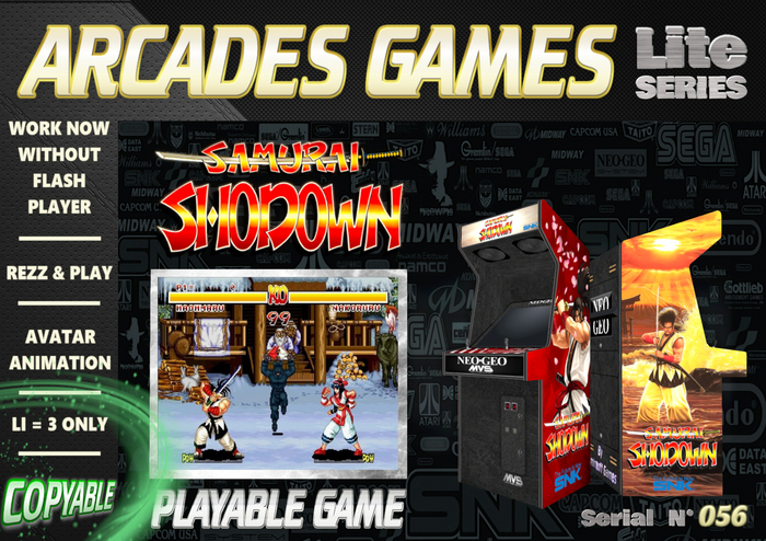Second Life Marketplace - [056] = Samurai Shodown = Arcades Games [BOX]