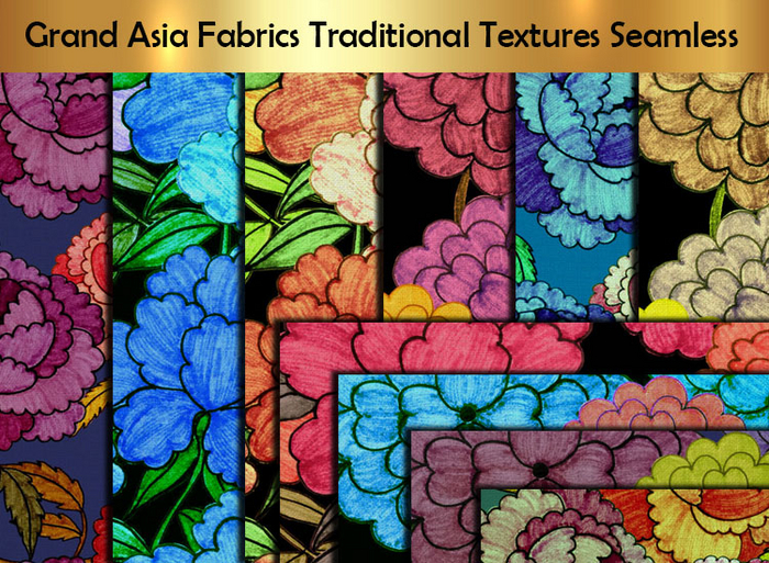 Second Life Marketplace - Grand Asia Fabrics Traditional Textures Seamless