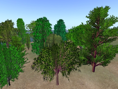 Second Life Marketplace - Trees 15 Green Trees - Fat Pack / Assortment