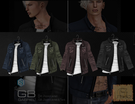 Second Life Marketplace - ::GB:: Zipped jacket* / Black/(Signature ...