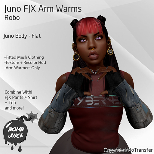 Second Life Marketplace - Bomb Juice - FJX Arm Warms Robo Juno