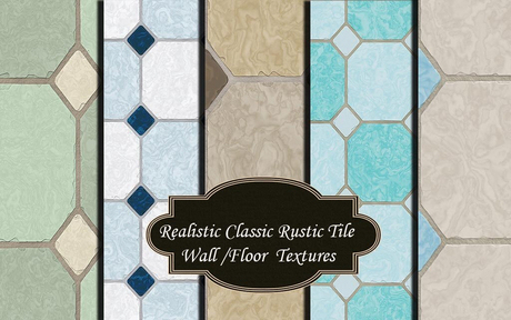 Second Life Marketplace - Realistic Classic Rustic Tile Wall/Floor ...