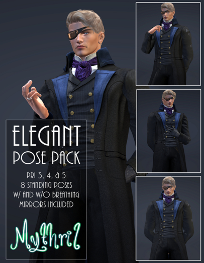 Second Life Marketplace - ~Mythril~ Elegant Pose Pack (Wear and Click!)