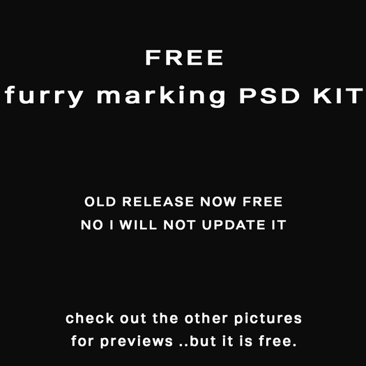 Second Life Marketplace - [+] FREE LLUV FURRY PSD KIT
