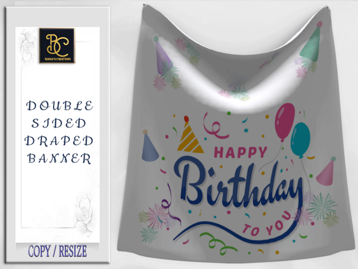Second Life Marketplace - BMC4055 - HAPPY BIRTHDAY TO YOU - DOUBLE ...
