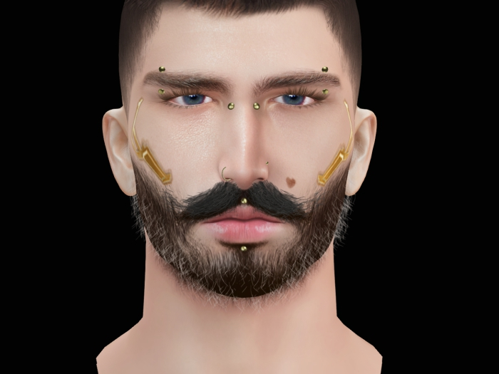 Second Life Marketplace - Rich & Blind : BOM EVOX Cyberpunk Gold Cyberware