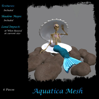 Second Life Marketplace - Aquatica Mesh - AMLE2910008 - Shelly Mermaid