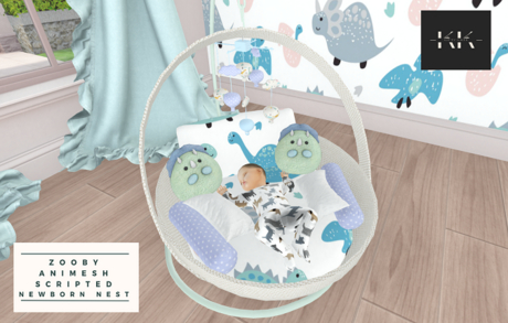Second Life Marketplace - {KK} Zooby Animesh ~ Twin Newborn Nest Owls ...