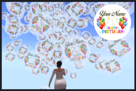 Second Life Marketplace - Personalized party favors - Happy Birthday ...