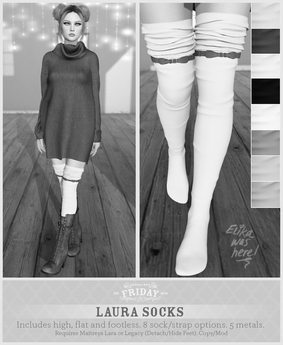 Second Life Marketplace - friday - Laura Socks (Demo)