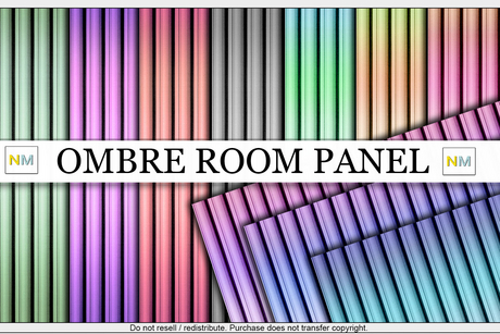 Second Life Marketplace - Ombre Room Panel 10 Seamless Builders Textures NM
