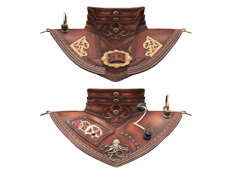 Second Life Marketplace - Full Perm Men's Leather Shoulder and Neck ...