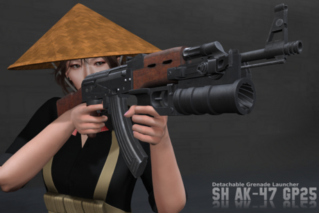 Second Life Marketplace - SH AK-47 GP25 rev2 (Female Version)
