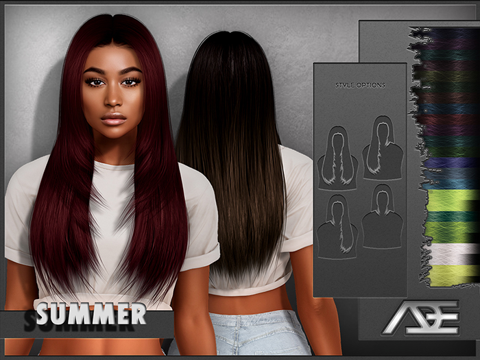 Second Life Marketplace - Ade - Summer Hairstyle (Colored Highlights)