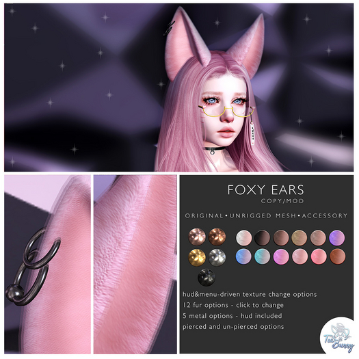Second Life Marketplace - .TeaBunny. Foxy Ears