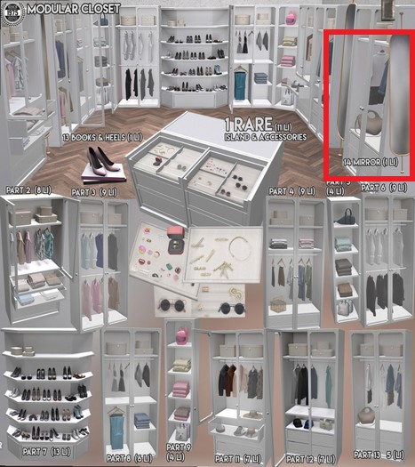 Second Life Marketplace - 14-[Since1975] Closet Set