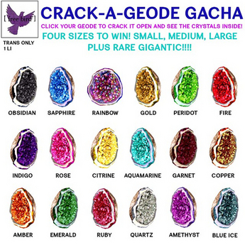 Second Life Marketplace - [ free bird ] Small Geode - Obsidian