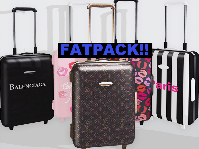 Second Life Marketplace - Lady// Suitcase /Luggages(Decor) Fatpack