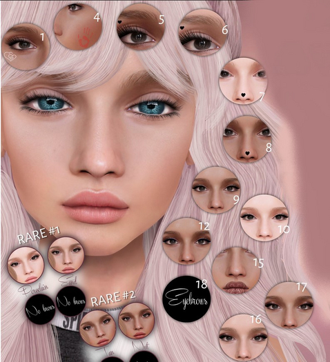Second Life Marketplace - SPIRIT Skins - COMMON #17 [Catwa app]