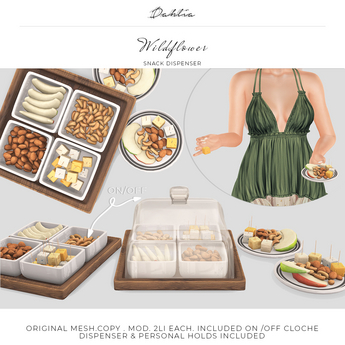 Second Life Marketplace - Dahlia - Wildflower - Snack Dispenser ...