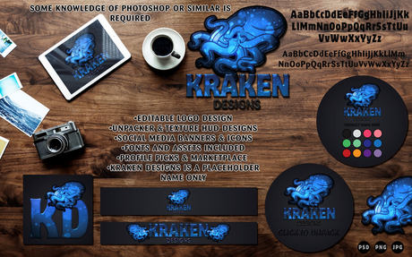 Second Life Marketplace - Kraken Designs Branding Kit // Reduced Price