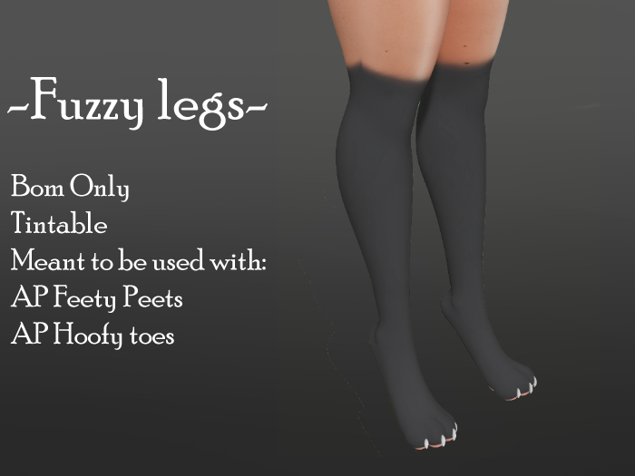 Second Life Marketplace - Tintable fuzzy legs