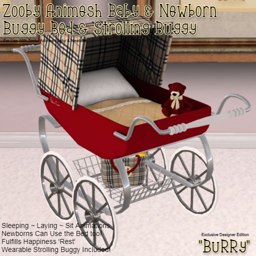 Second Life Marketplace - BURRY - Designer Zooby Animesh Baby Toddler ...