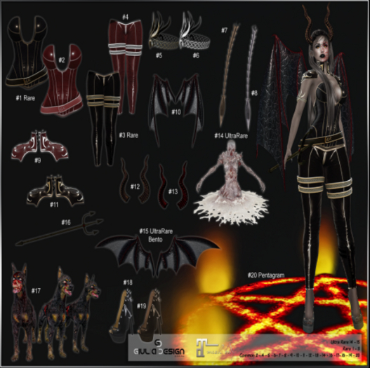 Second Life Marketplace - 20 Fire Pentagraml-[GIULIADESIGN] -DAEMON ...