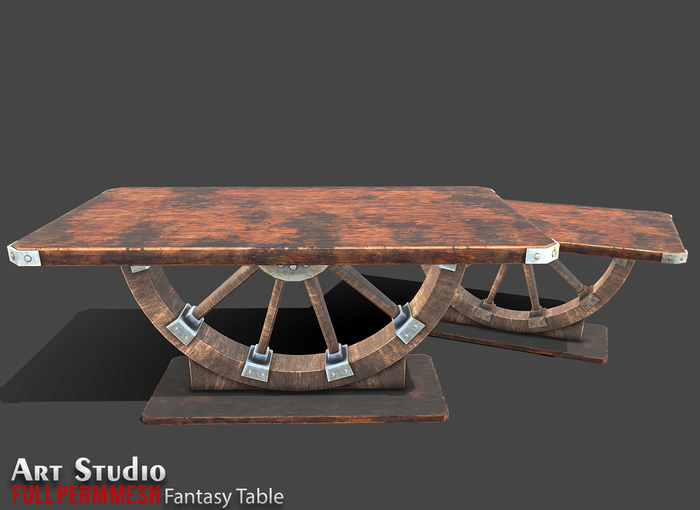 Second Life Marketplace - Art Studio.FULL PERM \\ Fantasy Table