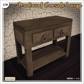 Second Life Marketplace - [V/W] Medieval Console Large with accessories ...
