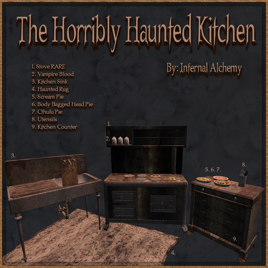 Second Life Marketplace - The Horribly Haunted Kitchen