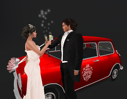 Second Life Marketplace - Just Married car - All you need is a Mini ...